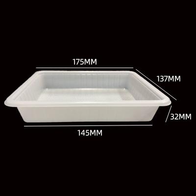 China Nature White PP Blister Tray for Bakery Rice Cake Customizable Microwavable Packaging for sale