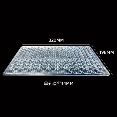 Cina Classe 100 vassoio trasparente in vesciche in PET vassoio stampato per lenti a contatto e parti ottiche in vendita