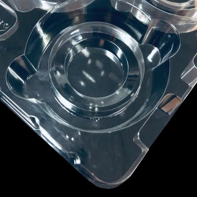 China Op maat gemaakte stapelbare, heldere PET-gevormde bak voor hardware-halfgeleidercomponenten Te koop