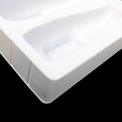 China Custom White PVC Flocking Box MOQ 10000 PCs for Customized Packaging of Skin Care Set for sale