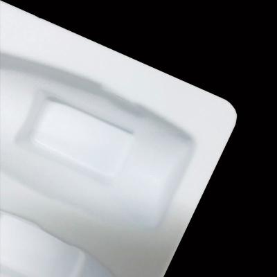 China Custom White PVC Flocking Box MOQ 10000 PCs for Customized Packaging of Skin Care Set for sale