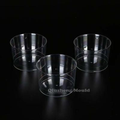 China PS round dessert-cup   plastic mould,transparent cup plastic mould, cake cup plastic mould,biscuit cup plastic mould for sale