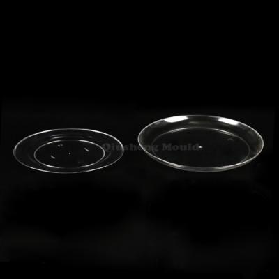 China PS  round  transparent dessert-plate   plastic mould，snack plate plastic mould，biscuit plate plastic mould for sale