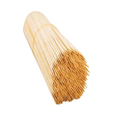 China Natural Color Bamboo Skewers Bamboo Roasting Sticks For Camping And Outdoor Cooking for sale