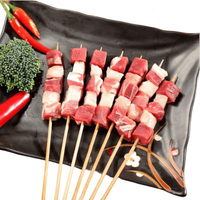 China Biodegradable Bamboo Skewers Barbecue Skewer Sticks With Smooth Surface for sale