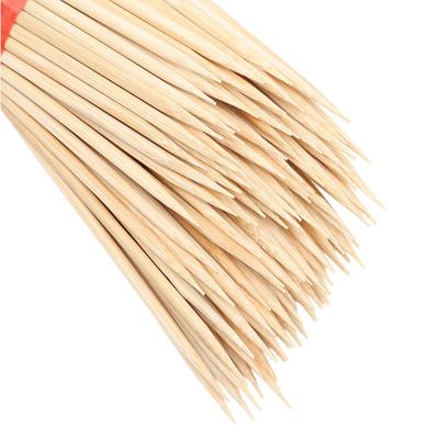 China Biodegradable Bamboo Skewers Barbecue Skewer Sticks With Smooth Surface for sale