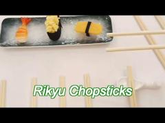 モダンなデザインの使い捨て寿司リクユ チョップスティック パーソナルロゴとデザインパッケージ付き 環境に優しい