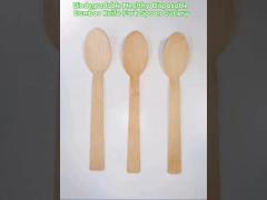 Bamboo descartável talheres compostáveis versátil cor natural personalizada