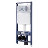 China Flush Mounted Low Level Concealed Cistern with Push Button Rectangular Shape for sale