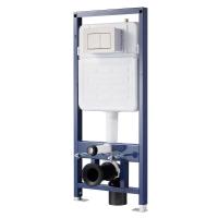 China White Low Level Concealed Cistern Rectangular Shape Cable Flush Mechanism for sale
