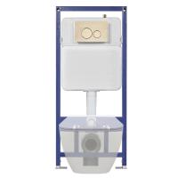China Flush Type Dual Flush Wall Hung Concealed Cistern 3/8.5L Flush Volume for sale