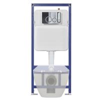 China Silver Full Frame Concealed Cistern - Dual Flush Specification for sale