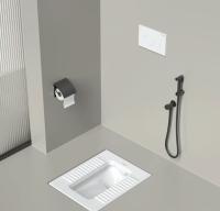 China Flush Plate Not Included In Wall Concealed Push Button Horizontal Outlet Rectangular Modern Cistern for sale