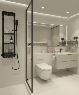 China Concealed Flush Tank with Back Outlet Connection - Push Button Control Te koop