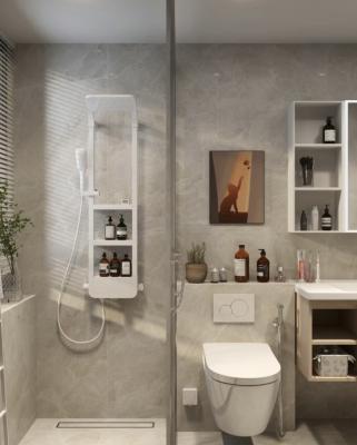 China White Enclosed Toilet Cistern Side Inlet Flush Inlet with Siphon Jet Flush System à venda