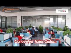 Space Saving Horizontal Outlet In Wall Cistern Wall Clean Flush Tank