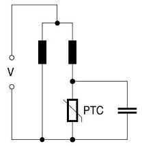PTC kring van de de aanzet de Eenvoudige aanzet van de Thermistormotor voor enige faseac motoren