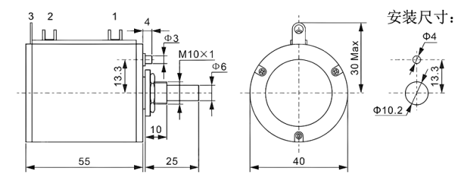 WXD4-23 Potentiometer technical diagram