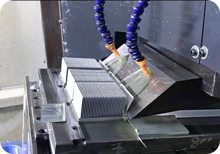 Skiving production line for cooling plates