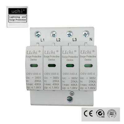 China Prendedor de relâmpago 40kA de abrigo termoplástico para C.A. 385V à venda