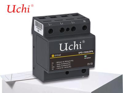 Chine Largeur de sauvegarde du protecteur de surtension de l'espace de la classe 1 SPD 15kA seulement 27mm à vendre