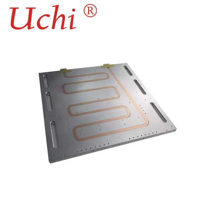 China Placa desapasible con el bloque del agua, placa fría del equipo de aluminio del laser en venta