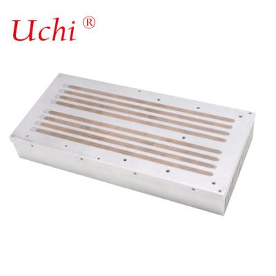 Cina Invertitore fotovoltaico ad alta potenza di alluminio di macinazione CNC radiatore estruso o pala dente sepolto tubo per raffreddamento laser in vendita