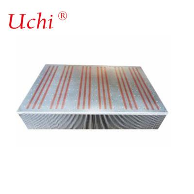 Cina Invertitore fotovoltaico ad alta potenza di alluminio di macinazione CNC radiatore estruso o pala dente sepolto tubo per raffreddamento laser in vendita