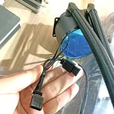 China Water Pump Cooler CPU Aluminum Heatsink Water Cooler Fans Liquid Cooler Fans for sale