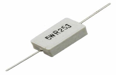 China Small White 2 Ohm 10 Watt Resistor Cemen For Voltage Dividers for sale