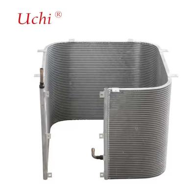 China Energy Saving Serpentine Transverse Fin Microchannel Heat Exchanger Microchannel Condenser for sale