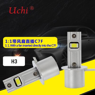 China H3 Energy Saving Highly Efficient Led Headlights With Fans For Direct Insertion for sale