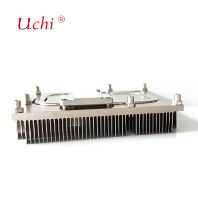 중국 구리 히트 파이프와 알루미늄 지퍼 핀이 있는 팬리스 CPU 쿨러 판매용