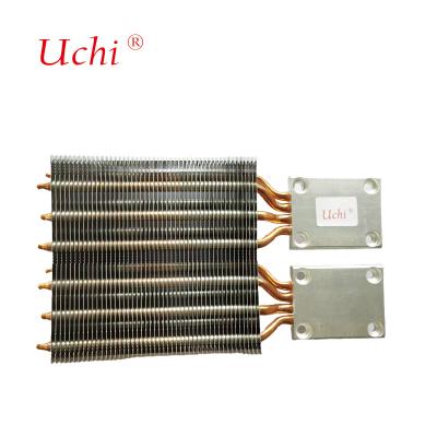 China Enfriador de CPU con aletas de cremallera para PC de aluminio-cobre con 8 tubos de calor pequeños para un control eficiente de la temperatura en venta
