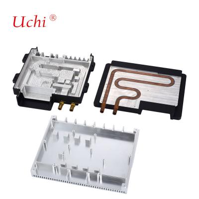 중국 에포시 결합 된 구리 튜브에 대한 컴팩트 구조를 위한 액체 냉각 판 판매용