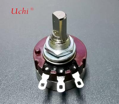 China De RV24YN20S instelbare precisiepotentiometer heeft een beschermingsniveau van IP67 en is stofdicht en waterdicht. Te koop