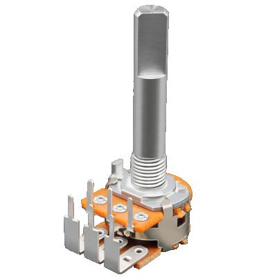 China RD16 Metal Shaft Rotary Potentiometer RV16 Potentiometer CTR Precision Potentiometers for sale