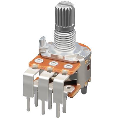 China RD16 Metal Shaft Rotary Potentiometer RV16 Potentiometer CTR Precision Potentiometers for sale
