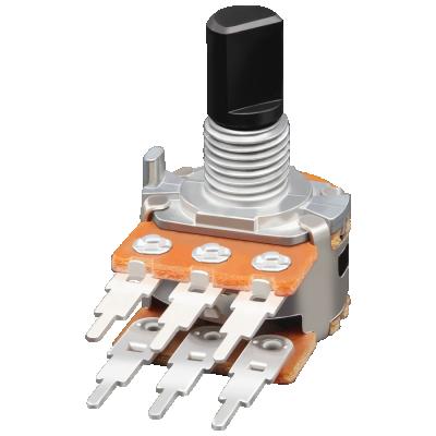 China RD16 Metal Shaft Rotary Potentiometer RV16 Potentiometer CTR Precision Potentiometers for sale