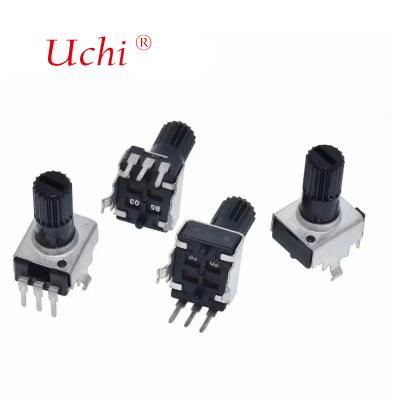 중국 RV09 단일 회전 10K 12.5mm 조정 가능한 회전 탄소 필름 전위차계 판매용