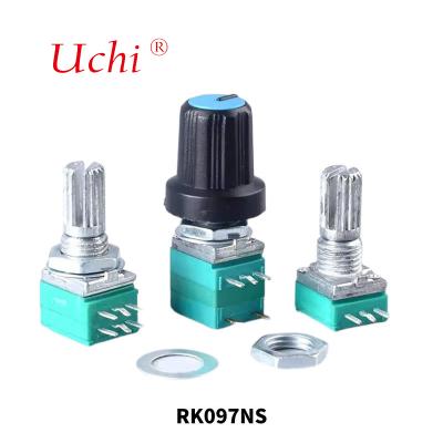 China RK097NS 5-pins 9mm 10K Rotary Mono Precisie Potentiometer Te koop