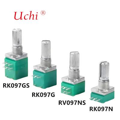 China RK097NS 5-pins 9mm 10K Rotary Mono Precisie Potentiometer Te koop