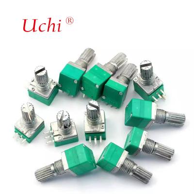 China RK097NS 5-pins 9mm 10K Rotary Mono Precisie Potentiometer Te koop