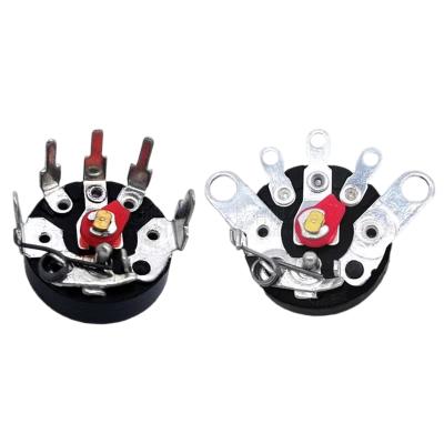 China RV12 Lineaire Koolstoffilm Draaiende Vingerwiel Potentiometer Met Schakelaar Te koop