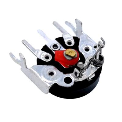 China RV12 Lineaire Koolstoffilm Draaiende Vingerwiel Potentiometer Met Schakelaar Te koop