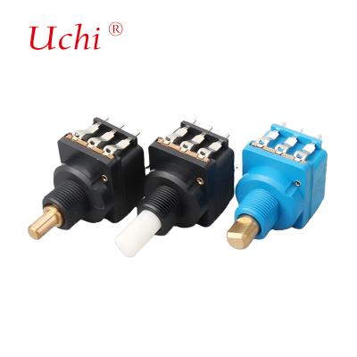 China WH116AK Massief Koperen As Draaiende Dimmer Potentiometer Met 10A Drukknopschakelaar Te koop