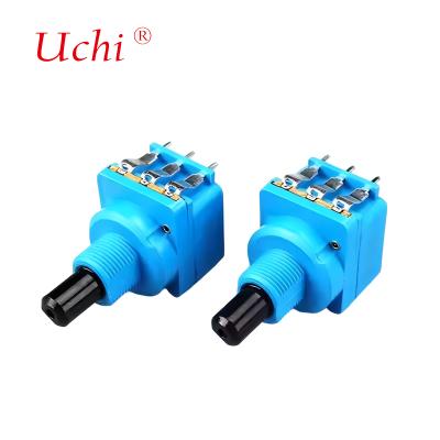 China WH116AK Massief Koperen As Draaiende Dimmer Potentiometer Met 10A Drukknopschakelaar Te koop