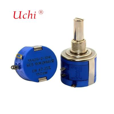 China 3540S Precisie Multi-turn Draadgewonden Potentiometer Instelbare Weerstand 10K Ohm 2W Te koop