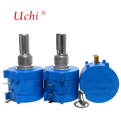 China 3590 Multi-turn Draadgewonden Precisie Draaipotentiometer 10k Ohm 5% 2w Te koop