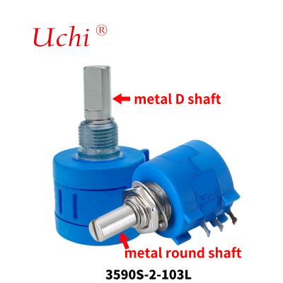 China 3590 Multi-turn Draadgewonden Precisie Draaipotentiometer 10k Ohm 5% 2w Te koop